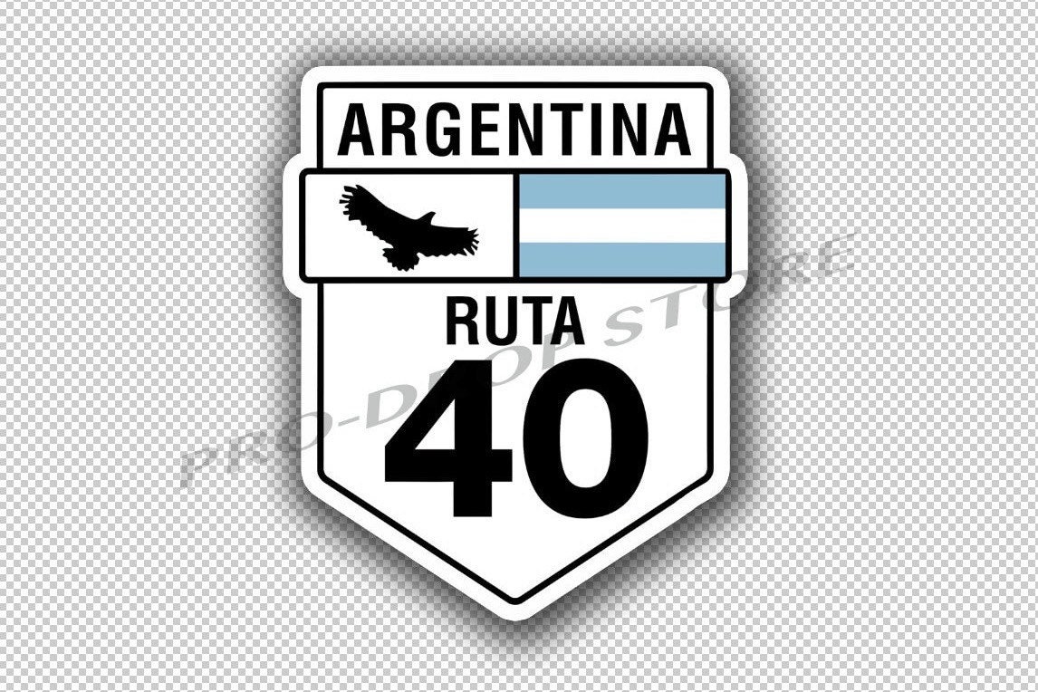 Argentina Ruta 40 Car Decal / Sticker Panamerican Highway Route 40 - Etsy
