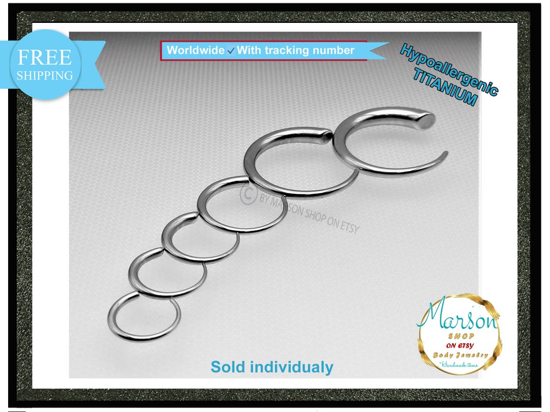 Earlobe Gauge Stretcher, Titanium Ear Taper, Nickel Free, Ear Expander ...