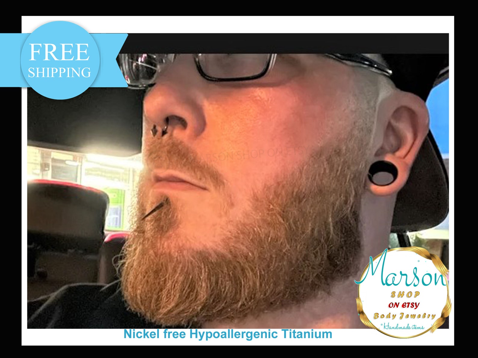 Labret Barbell Long Spike Talon 14g Body Jewellery TITANIUM - Etsy