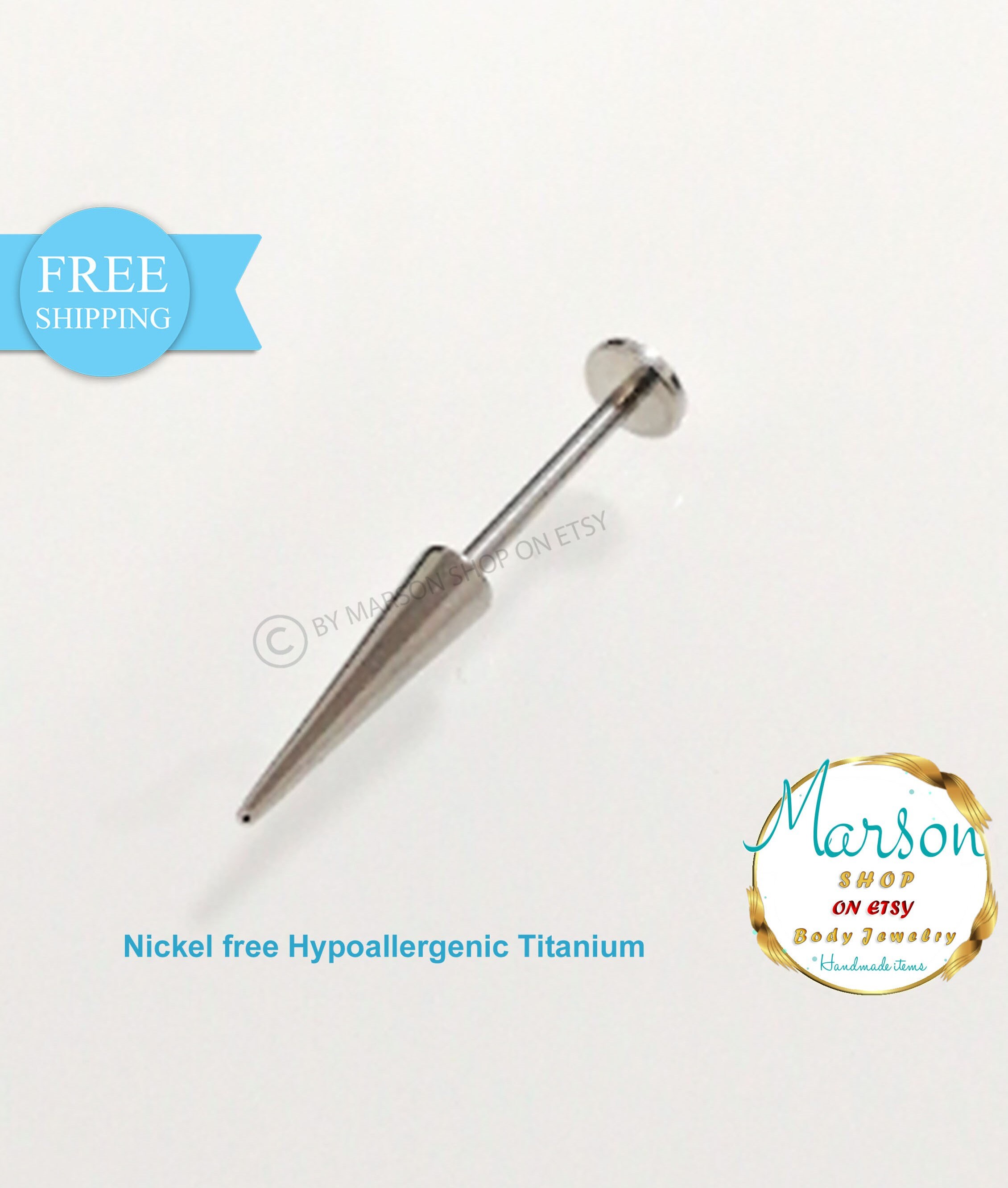 Labret Long Spikes Surgical Steel Labret, Lips, Earring, Long Talon ...