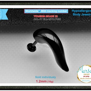 Labret Spike, Large Talon, Goatee. TITANIUM, Labret, Lips, Piercing ...