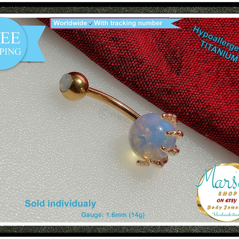 Unique Belly Ring - Etsy