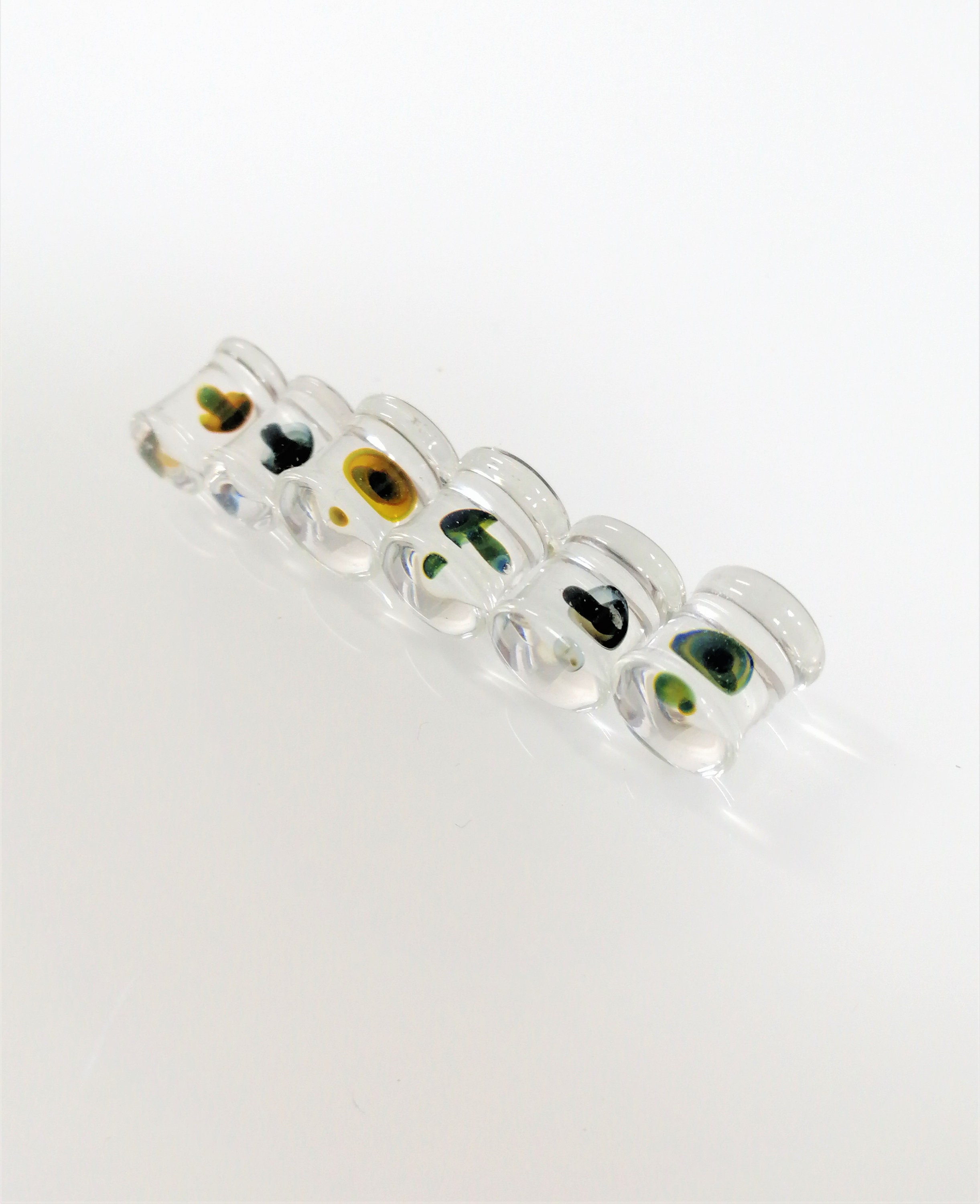 MUSHROOM PLUGS Pyrex GLASS. Ear Plugs Earrings Ear Plugs. - Etsy