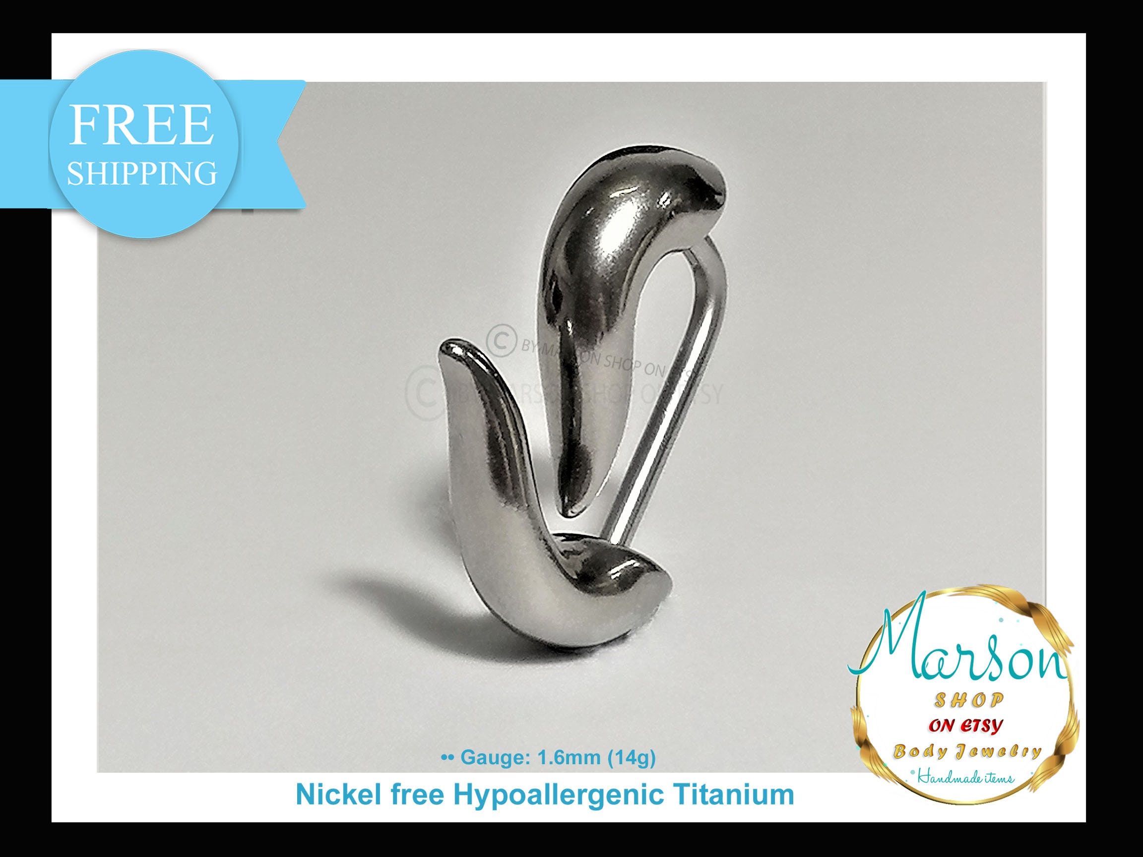 Large Spike Talon Goatee 14g 1.6mm Double Cone Spike - Etsy