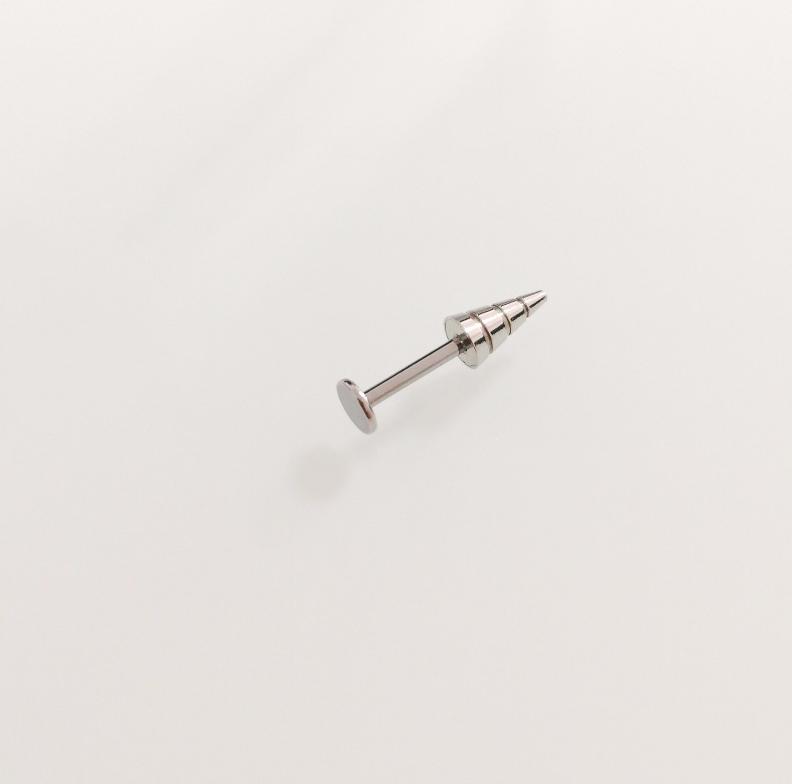 16g1.2mm Labret Piercing Long Spike Titanium Labret With - Etsy