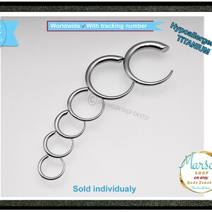 Earlobe Gauge Stretcher, Titanium Ear Taper, Nickel Free, Ear Expander ...