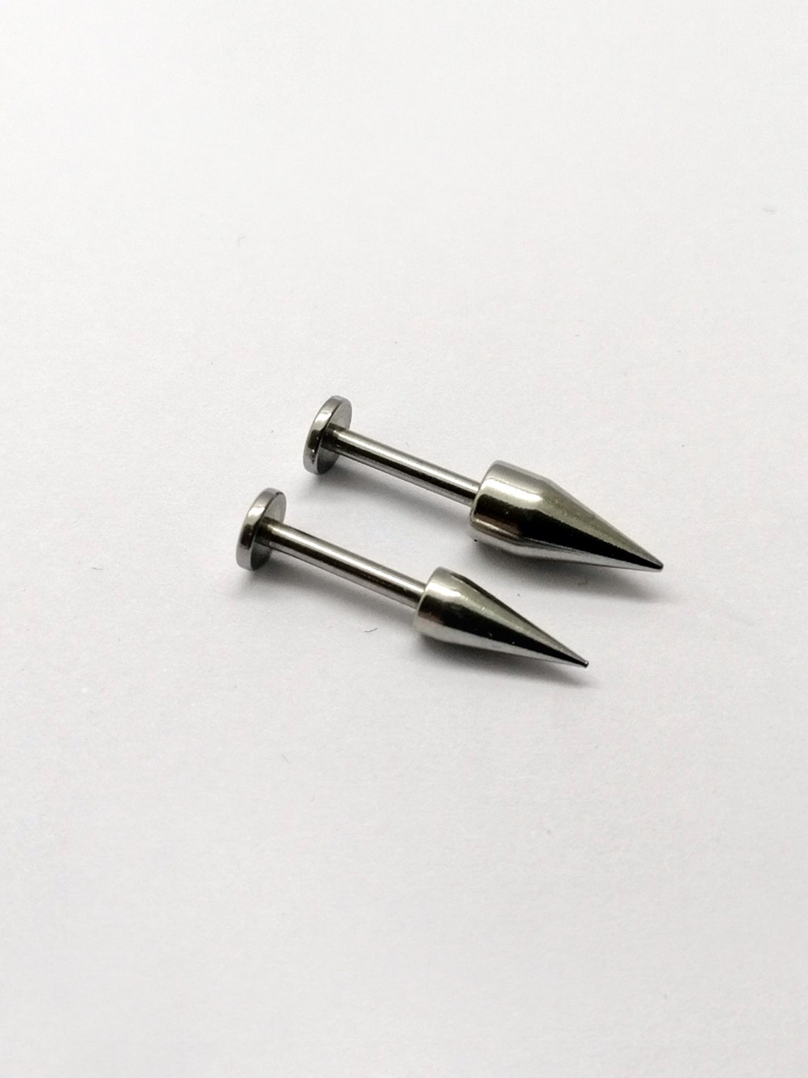 Spike Labret Piercing TITANIUM Lip Barbell Earring | Etsy