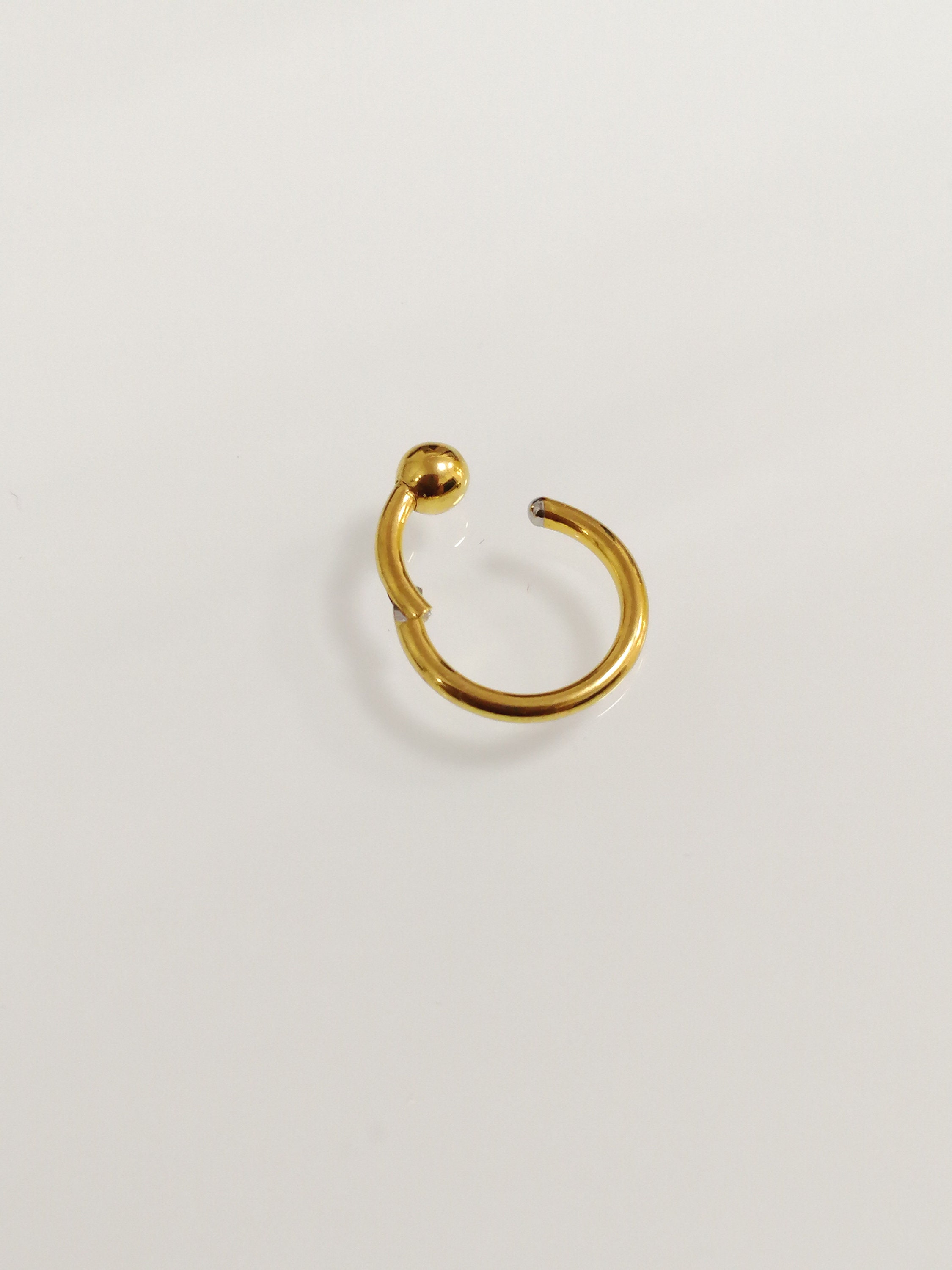 Ball Closure Ring Earring Clicker Ring 16g 1.2mm - Etsy