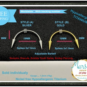 Smiley, Septum, Vampire Spike, Tooth, Body Piercing Jewelry, Zombie ...