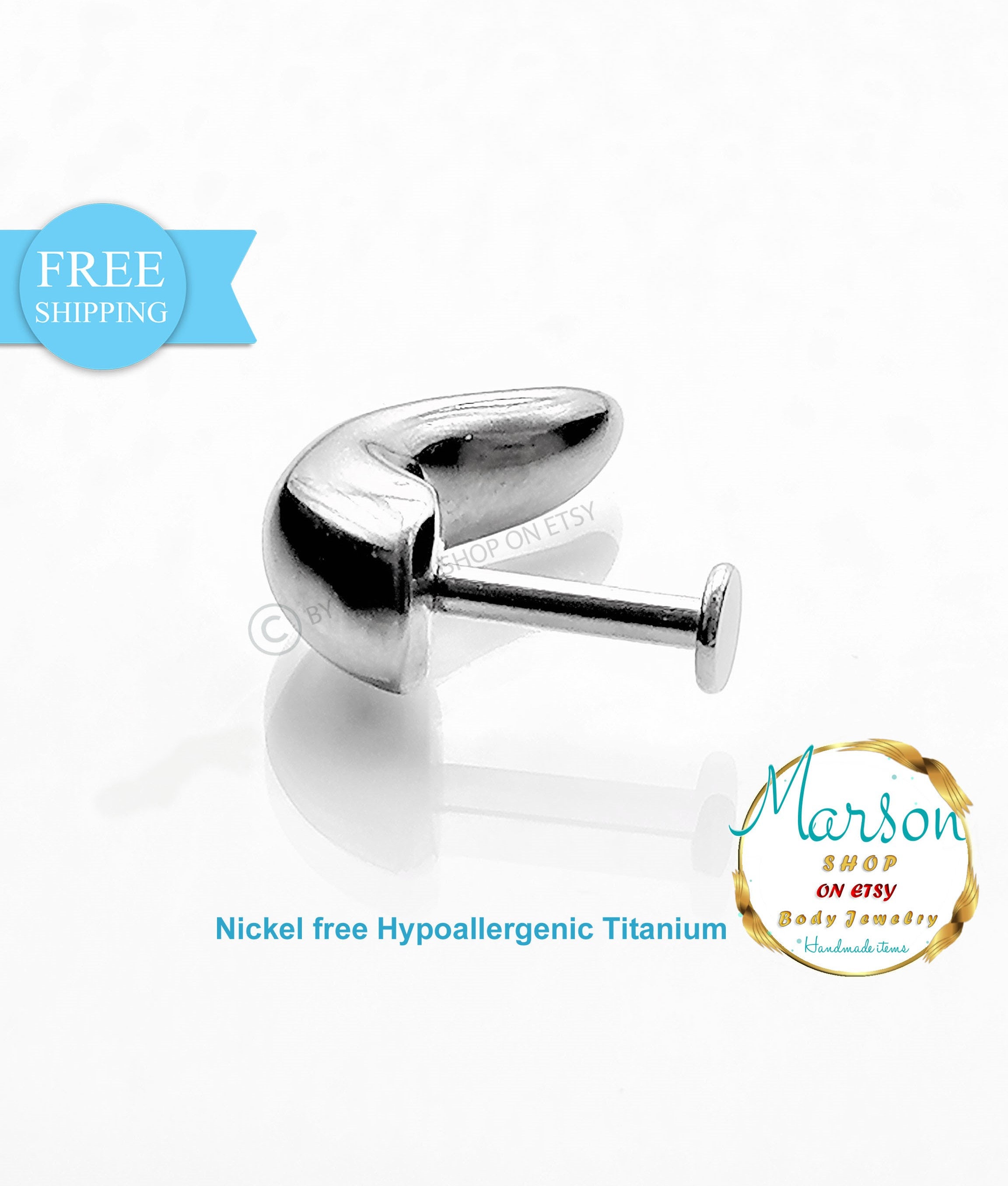 Labret Large Spike Talon Labret Goatee Babrell Stud.14g | Etsy