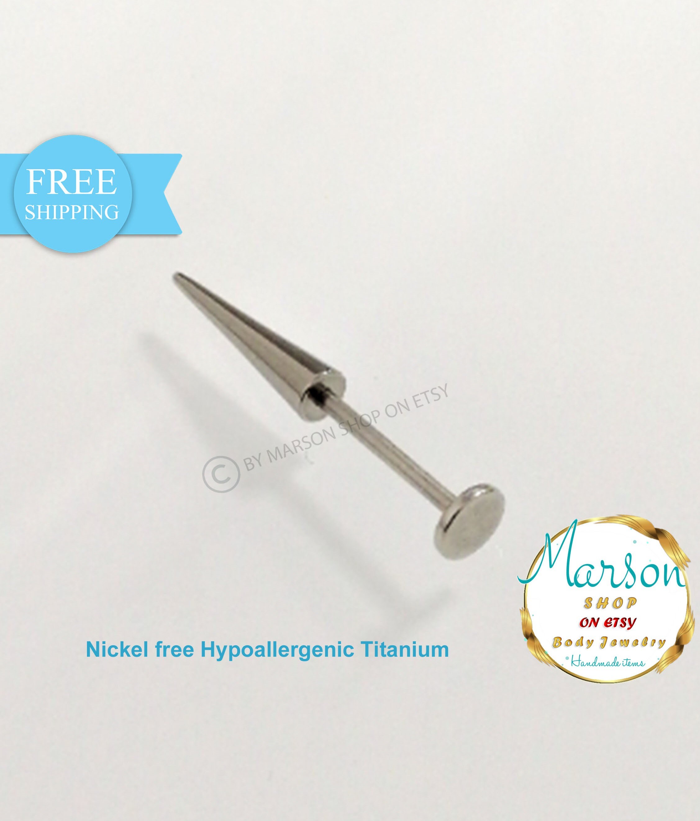 Labret Long Spikes Surgical Steel Labret, Lips, Earring, Long Talon ...