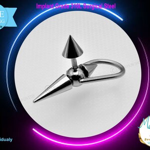 Ball Closure Ring Tear Drop Ear 14gextreme Very Long - Etsy