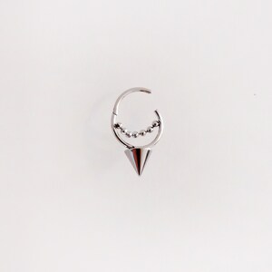 20g Septum Ring titanium Spikes Septum Jewelry. Titanium - Etsy