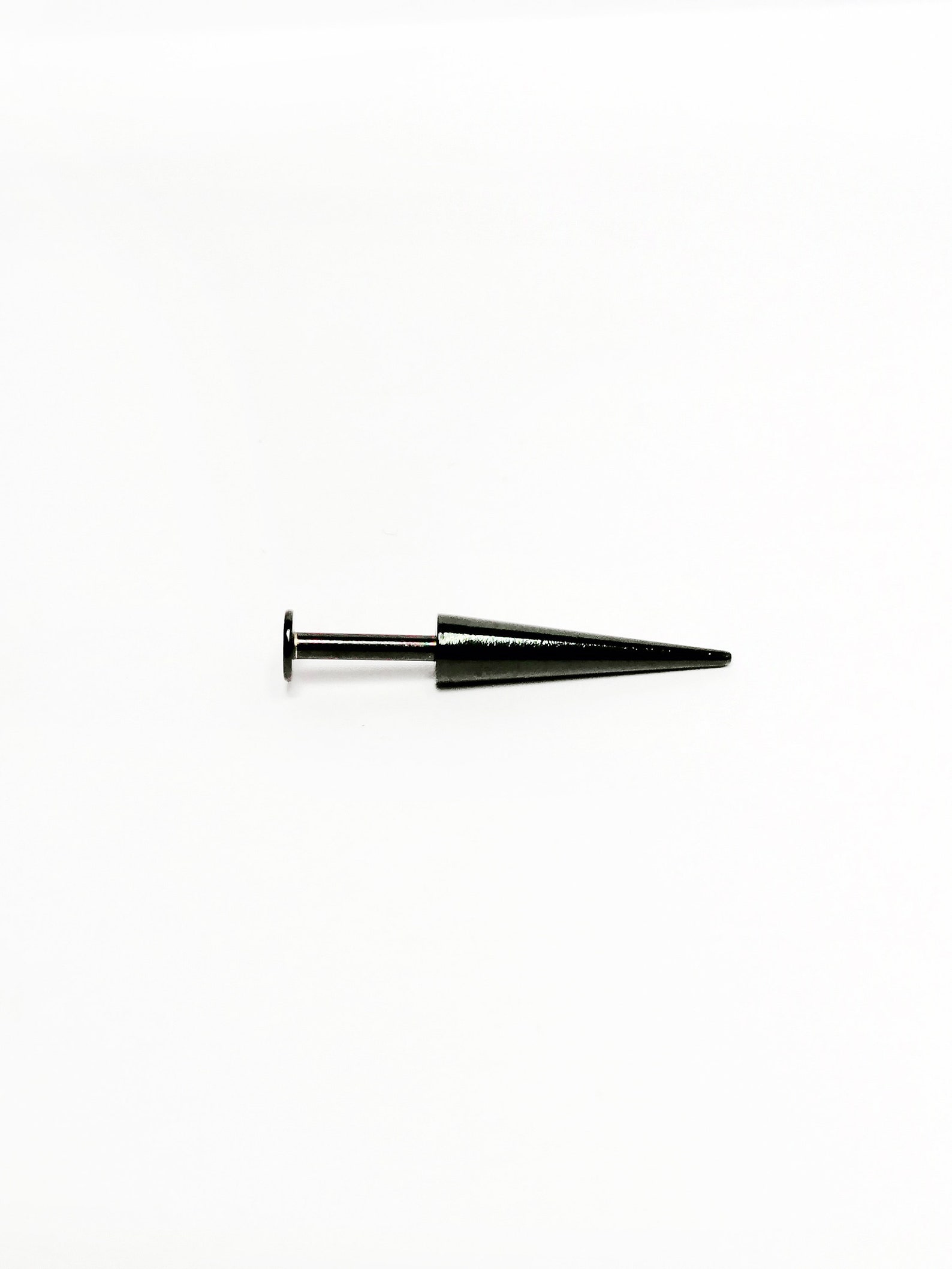 Long Black Spike Labret Body Piercing Jewelry, TITANIUM, Lip Barbell ...