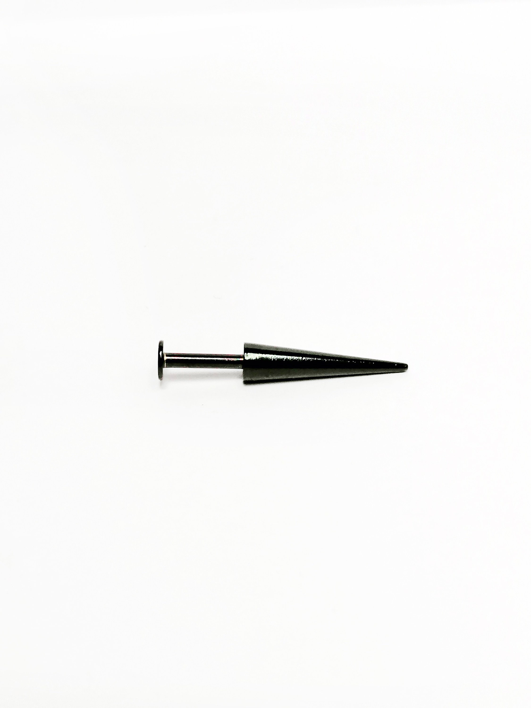 Long Black Spike Labret Piercing TITANIUM, Lip Barbell, Earring, Long ...