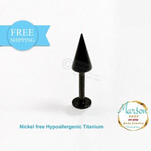 Labret Barbell, Titanium, Cheek Piercing, Medusa, Monroe, Snake Bites ...