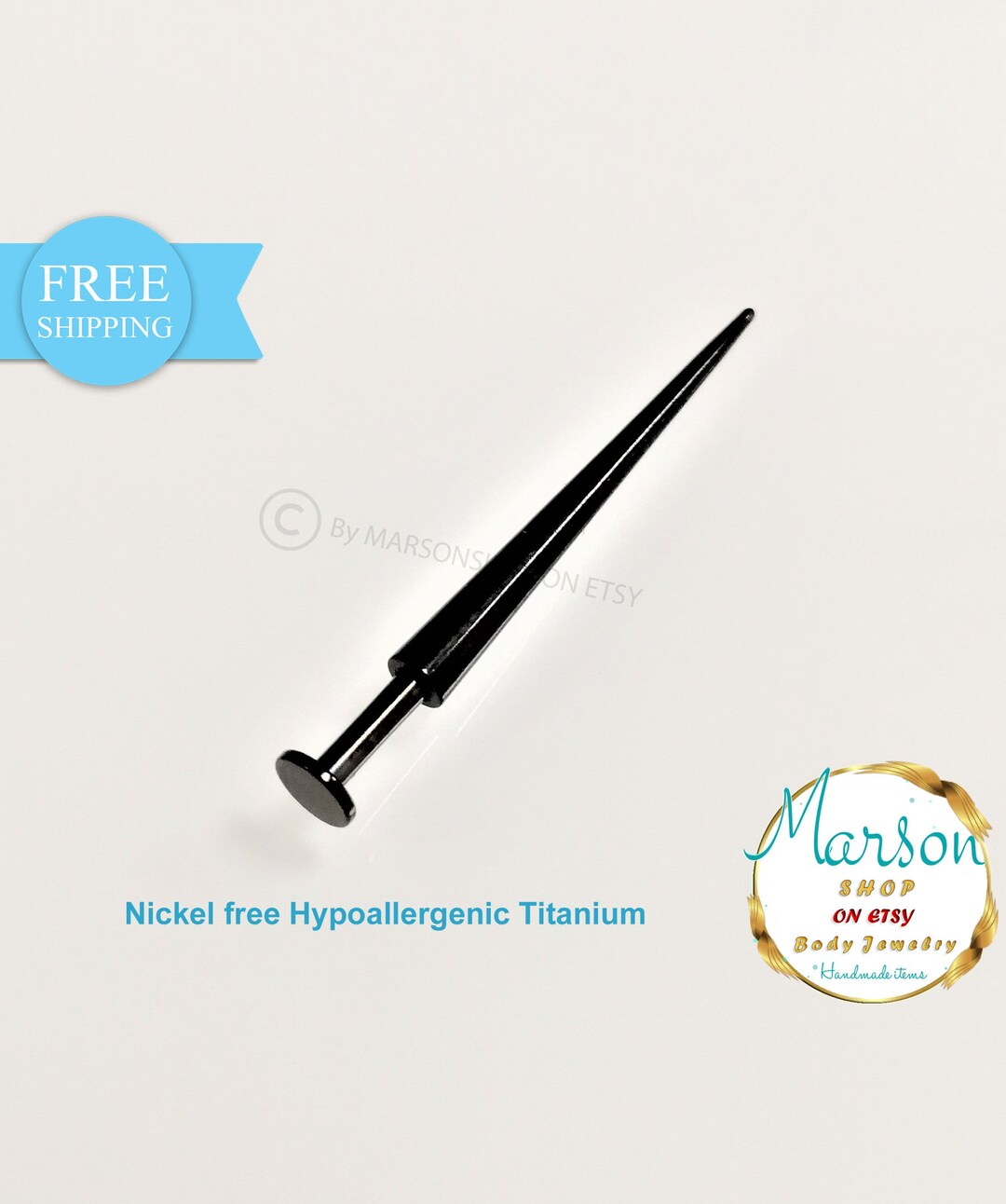 Labret Barbell Long Spike Talon 14g, Body Jewellery, TITANIUM, Ear ...