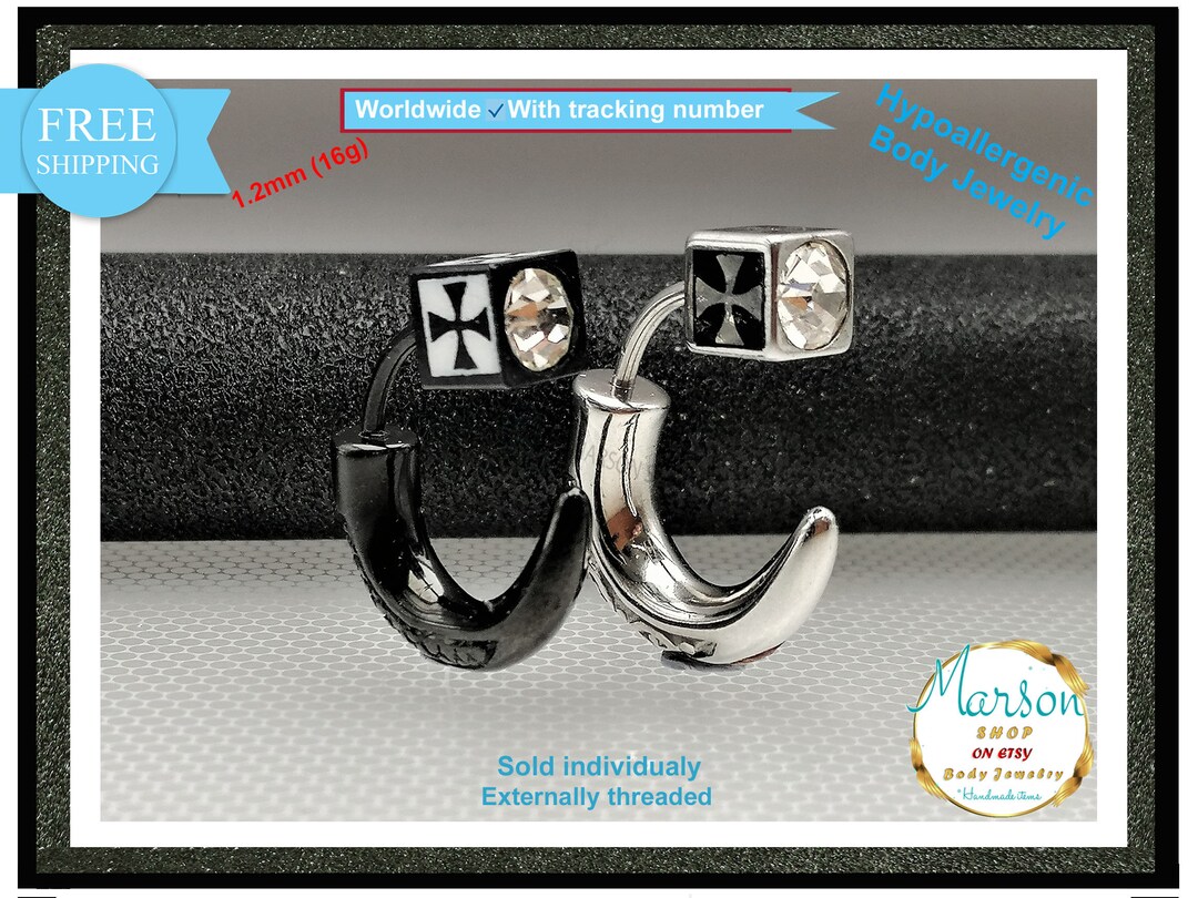 Curved Spikes, With Dice, Curved Barbell, Body Jewellery, Long Spike ...