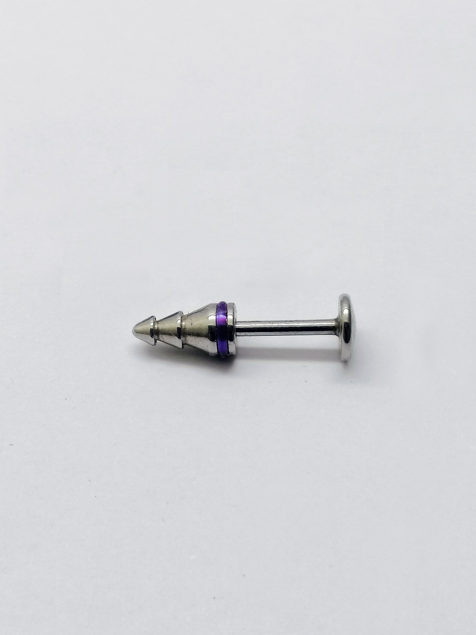 Labret Barbell Unique Spikes 12mm 16g Nickel free | Etsy