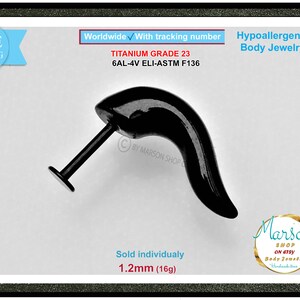 Titanium Labret Spike, Talon Body Piercing (16g) - Etsy
