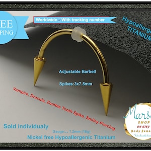 Smiley, Septum, Vampire Spike, Tooth, Body Piercing Jewelry, Zombie ...