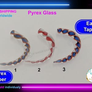 Earlobe Pyrex, Glass, Tapers, Hangers, Twister, Weight Drop Expander ...