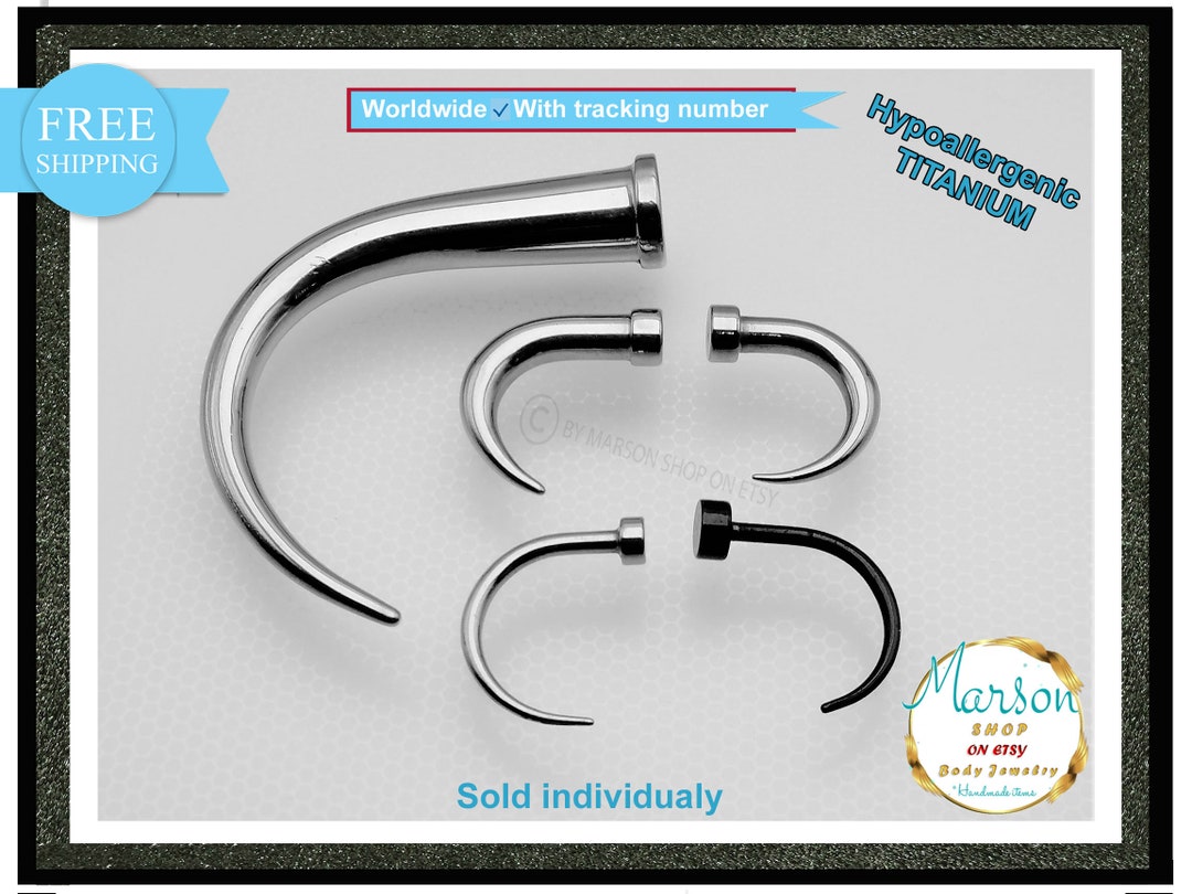 Earlobe Gauge Stretcher, Titanium Ear Taper, Nickel Free, Ear Expander ...