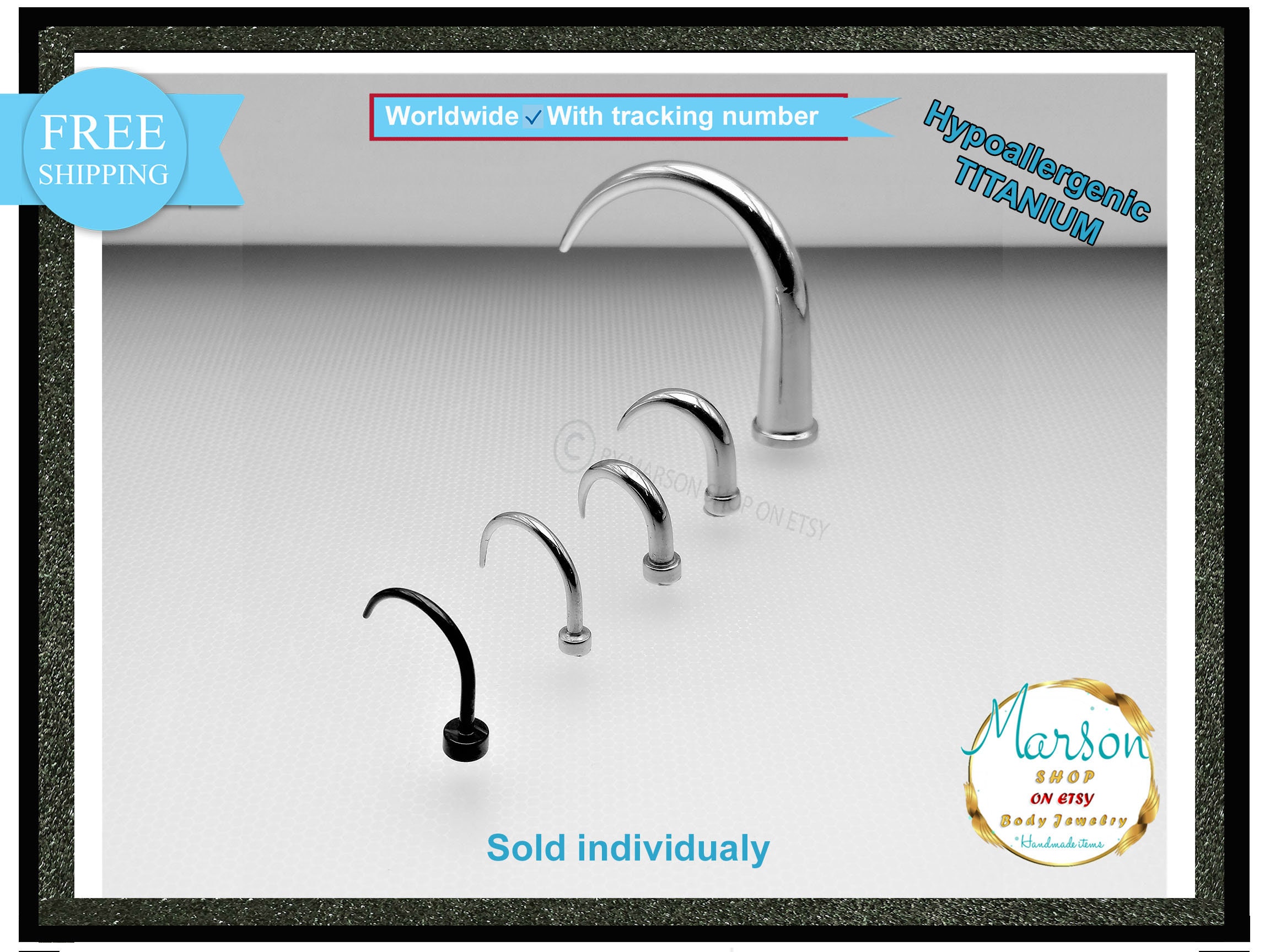 Earlobe Gauge Stretcher, Titanium Ear Taper, Nickel Free, Ear Expander ...