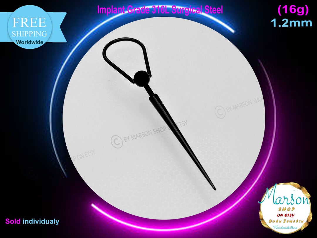 Ball Closure Ring, Tear Drop, With Very Long Spike, 1,2mm (16g ...