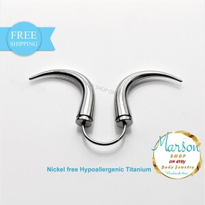Very Long Spikes, Curved Spikes Cone Horseshoe Extreme Spikes, Earlobe ...