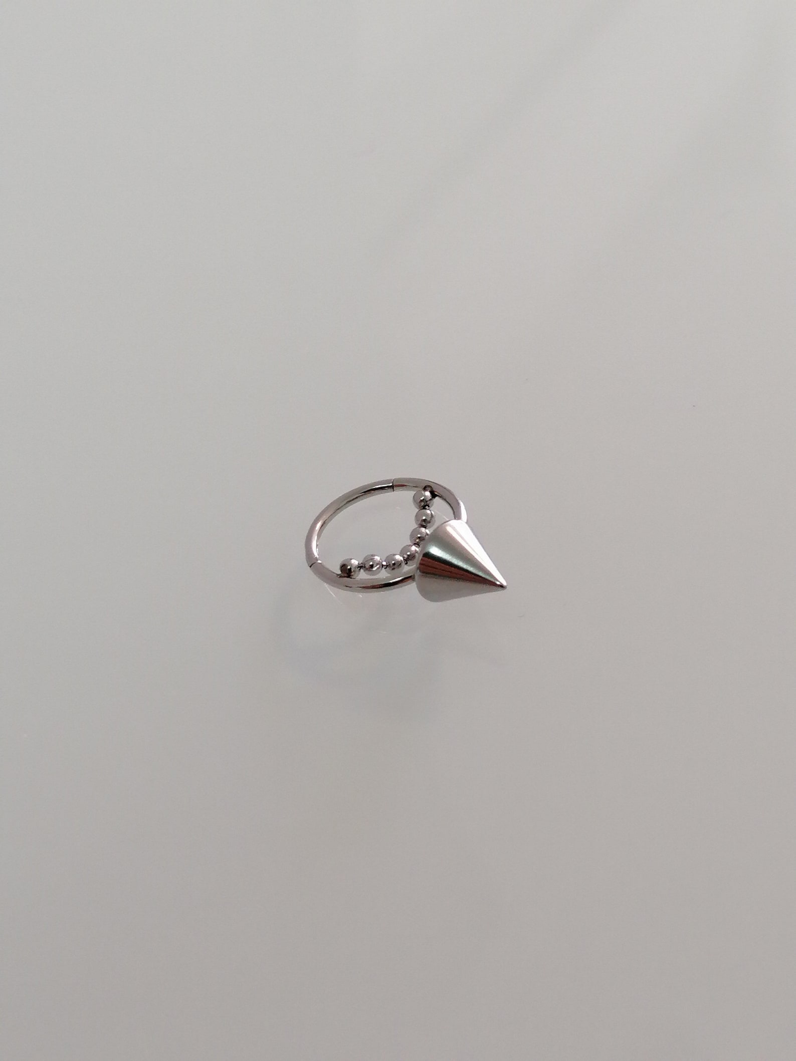 20g septum ring Titanium Spikes septum jewelry. Titanium | Etsy