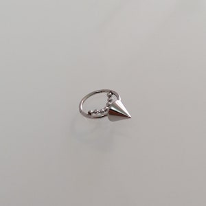 20g Septum Ring titanium Spikes Septum Jewelry. Titanium - Etsy