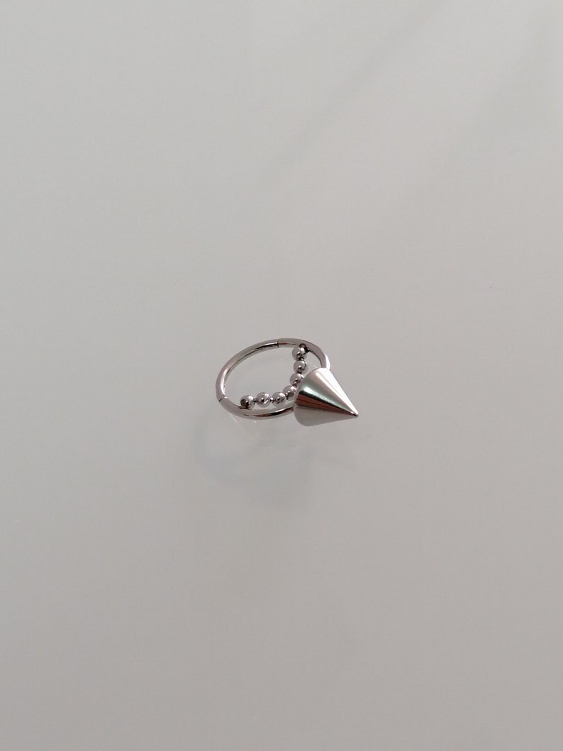 20g Septum Ring titanium Spikes Septum Jewelry. Titanium - Etsy