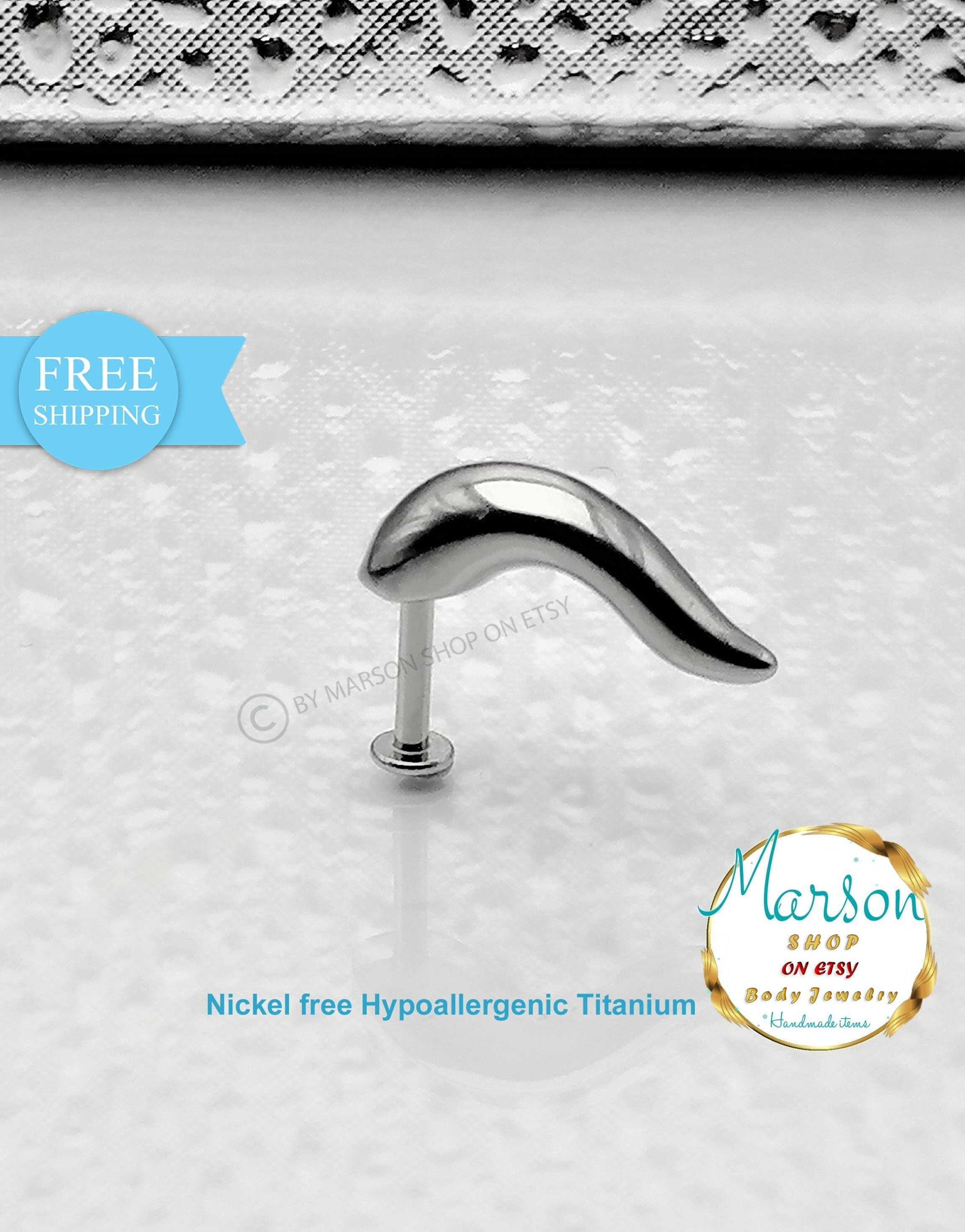 Labret Large Spike Talon Labret Goatee Babrell Stud.14g | Etsy