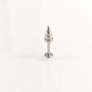 16g,1.2mm Labret Piercing Long Spike - Titanium Labret With Three ...