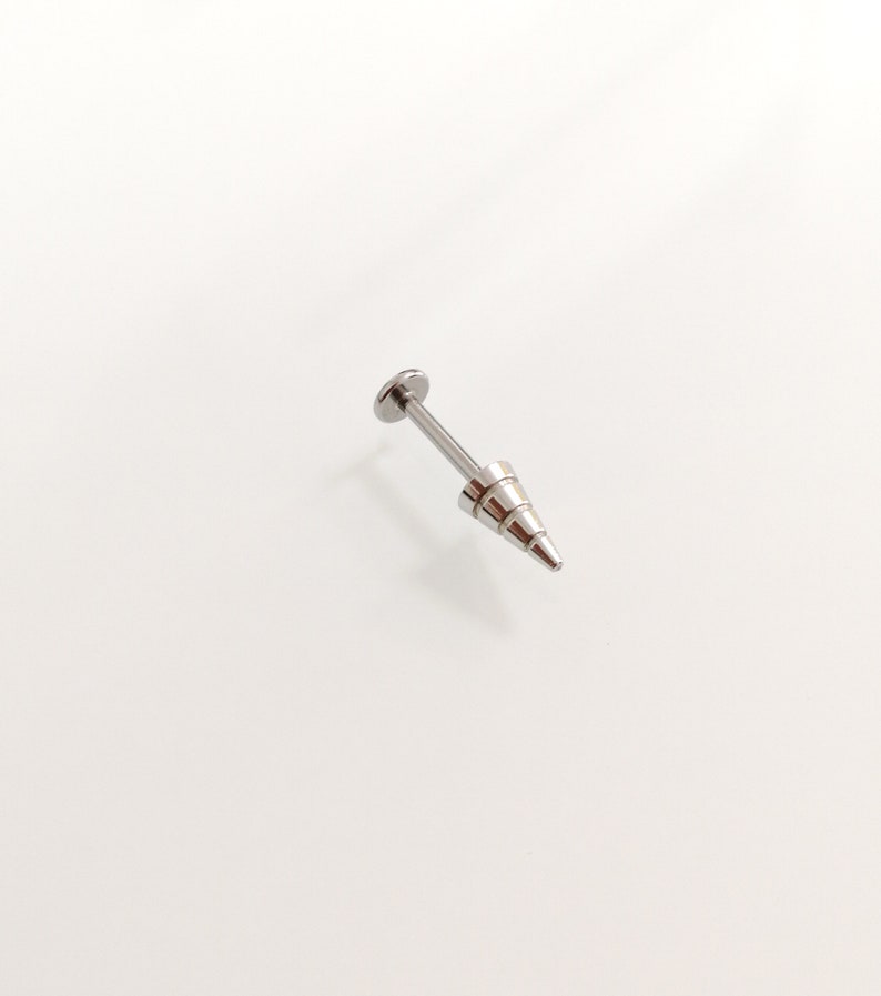 16g1.2mm Labret Piercing Long Spike Titanium Labret With - Etsy