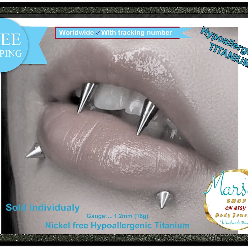 Vampire Teeth Piercing - Etsy