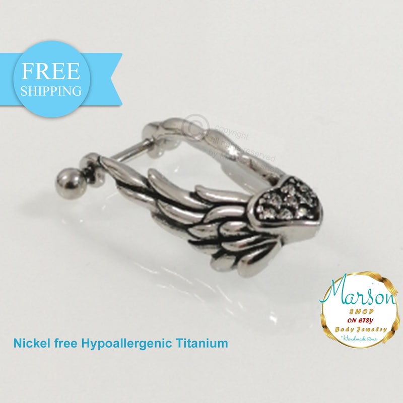 Helix Shield Piercing - Etsy UK