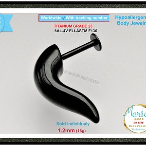 Labret Spike, Large Talon, Goatee. TITANIUM, Labret, Lips, Piercing ...