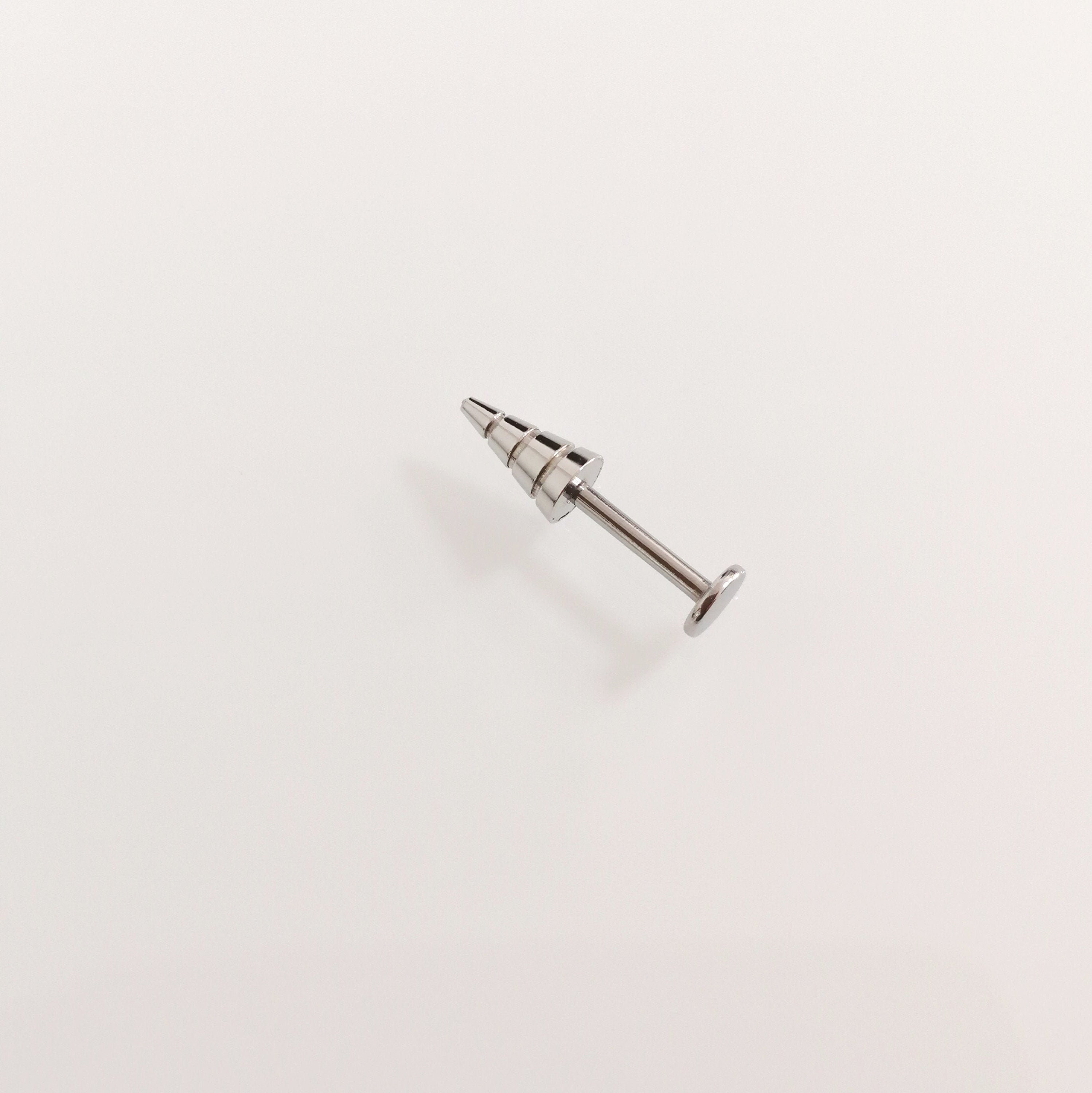16g1.2mm Labret Piercing Long Spike Titanium Labret With - Etsy