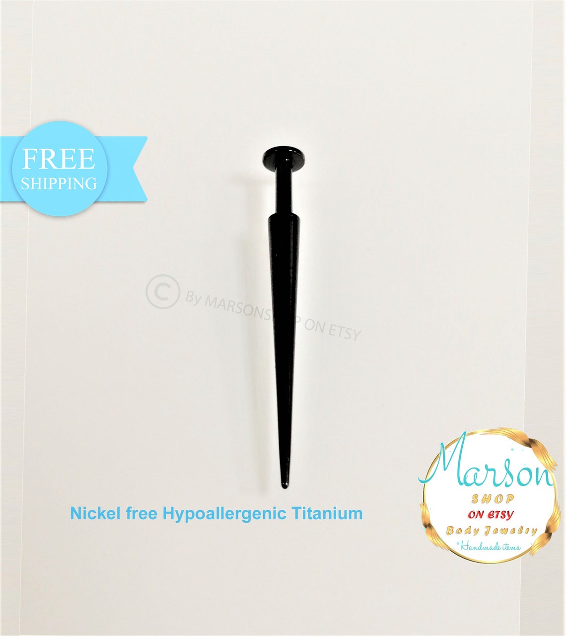 Labret Barbell Long Spike Talon 14g Body Jewellery TITANIUM - Etsy