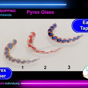 Earlobe Pyrex, Glass, Tapers, Hangers, Twister, Weight Drop Expander ...