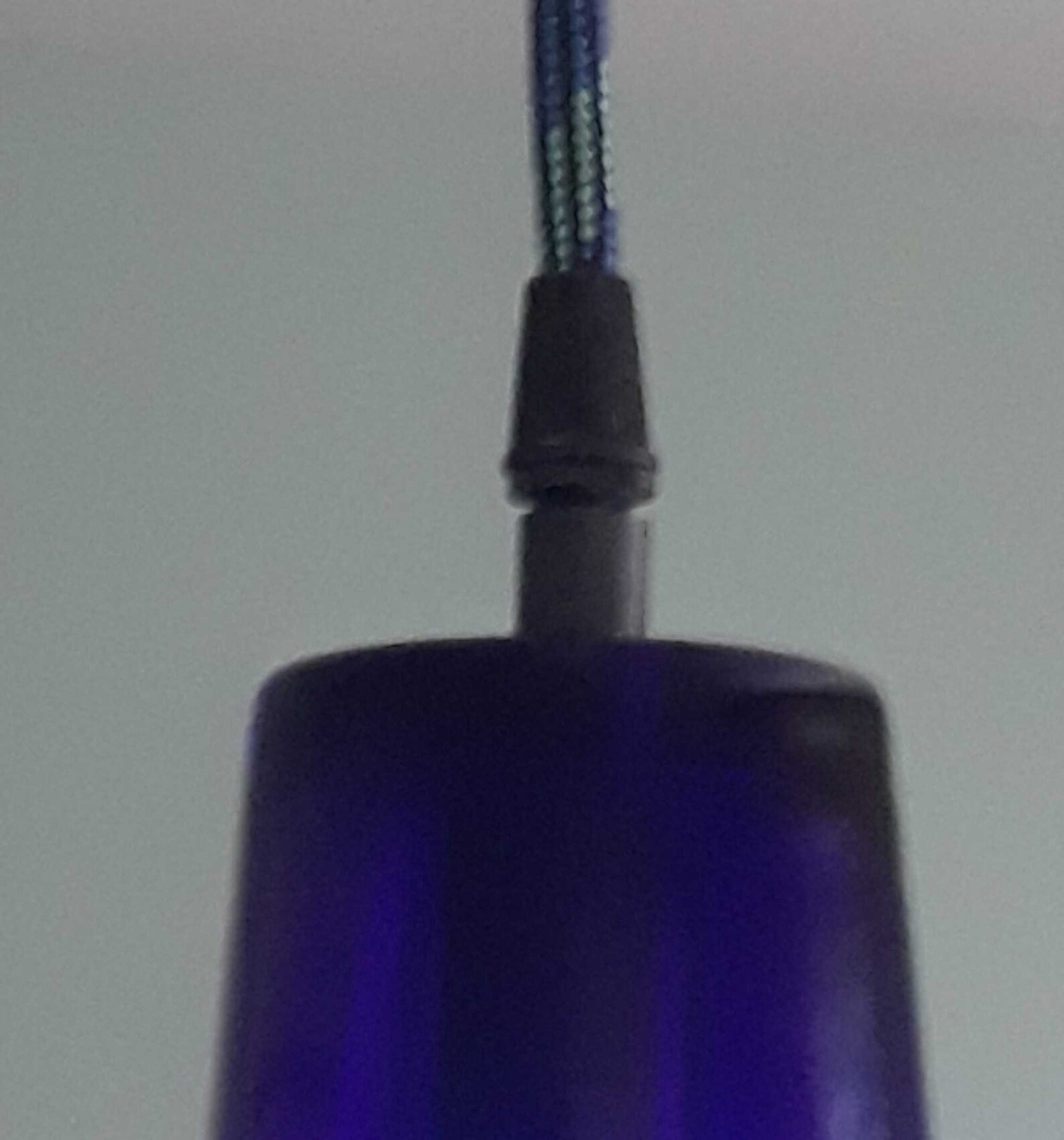 Handcrafted, Cobalt Blue Pendant Light, With a 7x3 Inch Drinking Glass ...