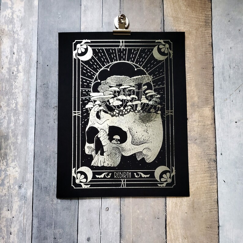 Rebirth Tarot Card Foil Print rebirth Print Rebirth Wall Art - Etsy Canada