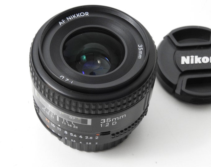 Nikkor AF 35mm F 2.0 D Ai-s Nikon Wide Prime Full Frame FX Lens Auto ...