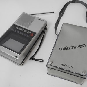 SONY FD-40A Watchman Flat Black & White TV Vintage Collectible - Etsy