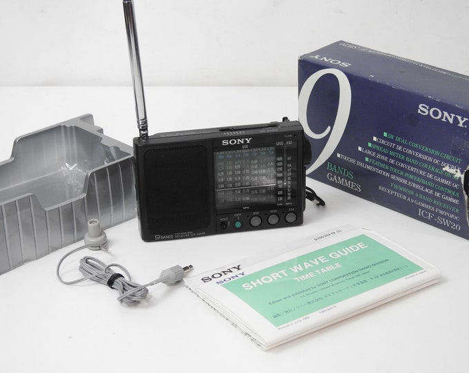 SONY ICF-SW20 FM Mw Sw Receiver Free Shipping Canada / Usa - Etsy