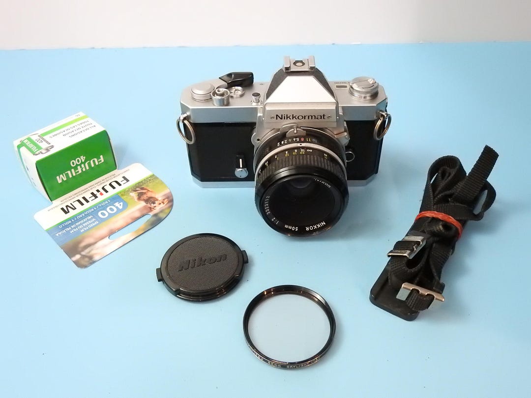 NIKKORMAT FT2 SLR Film Camera With 50mm F:2.0 Nikkor Lens 1 Roll of ...