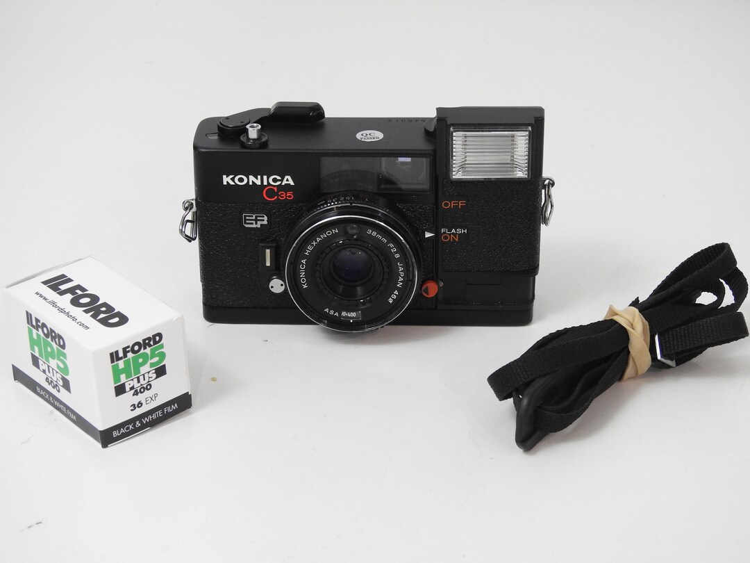 Konica C35 EF Point & Shoot With HEXANON 38mm 2.8 Lens Compact Film ...