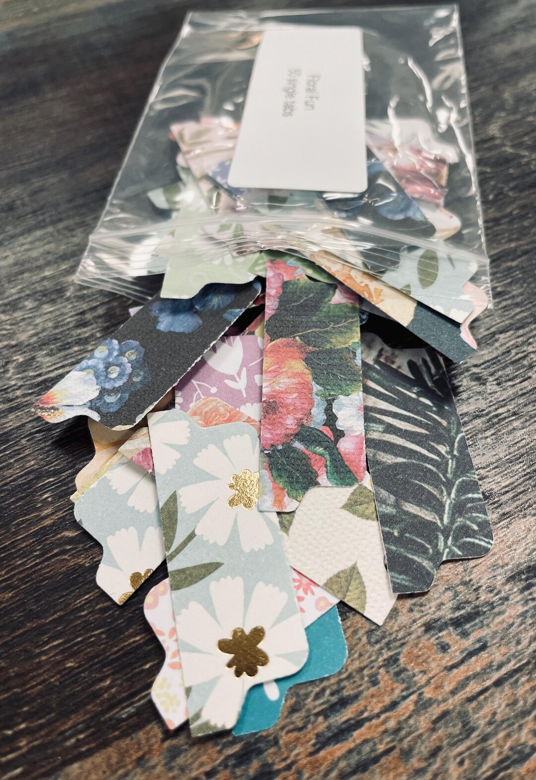 Floral Fun Tab Pack / 50 Single Tabs / Page Tabs / Journal Tabs / Bible ...